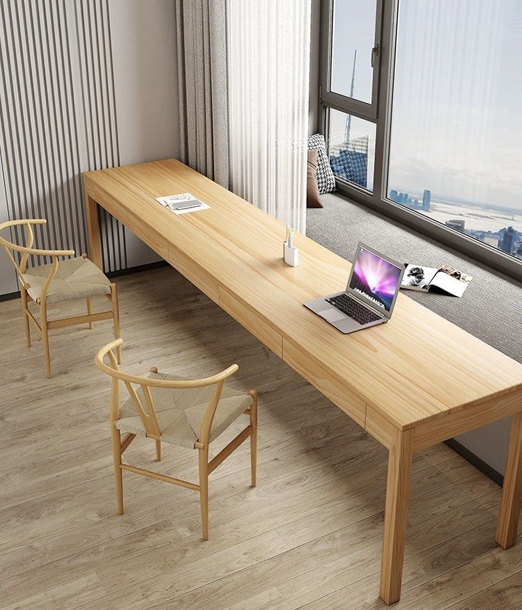 JAME Scandinavian Solid Wood Study Table, Furniture & Home Living, Furniture, Tables & Sets on ...