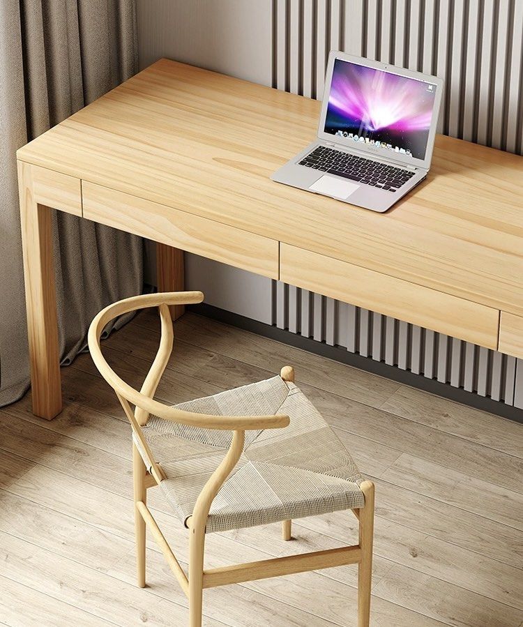 JAME Scandinavian Solid Wood Study Table, Furniture & Home Living, Furniture, Tables & Sets on ...