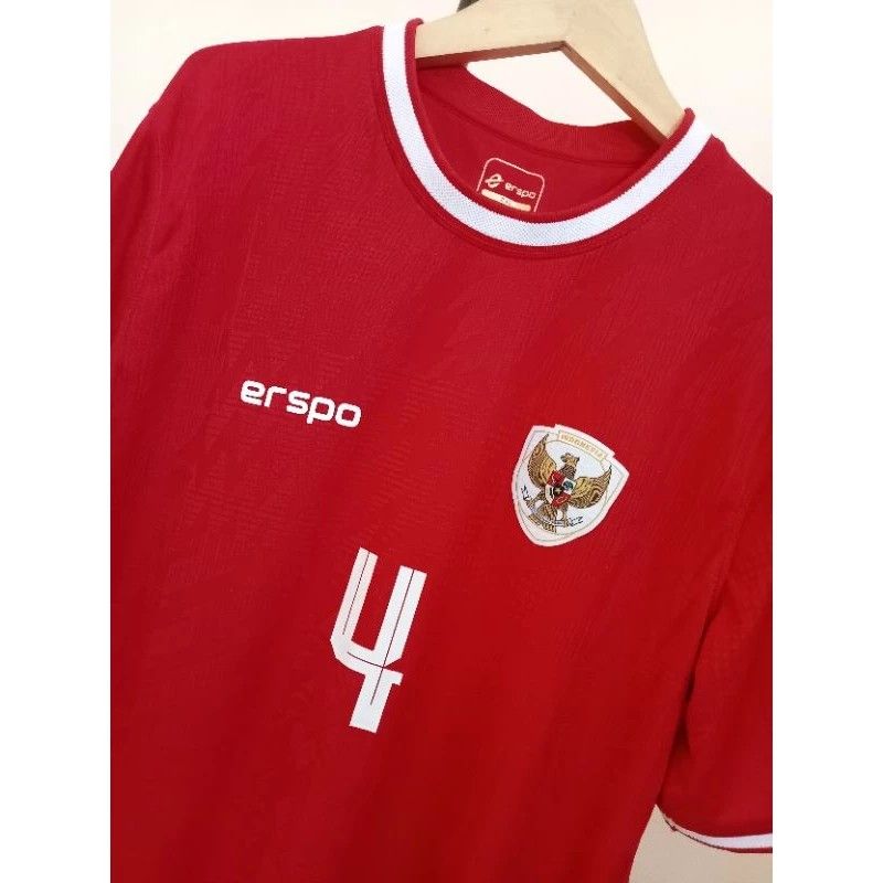 Jay Idzes #4 Timnas Indonesia National Team Tim Nasional Home Jersey ...