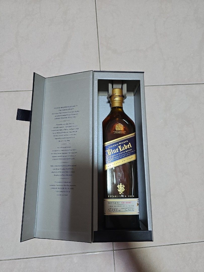 Johnnie Walker Blue Label The Casks Edition 1 Litre, Food & Drinks ...