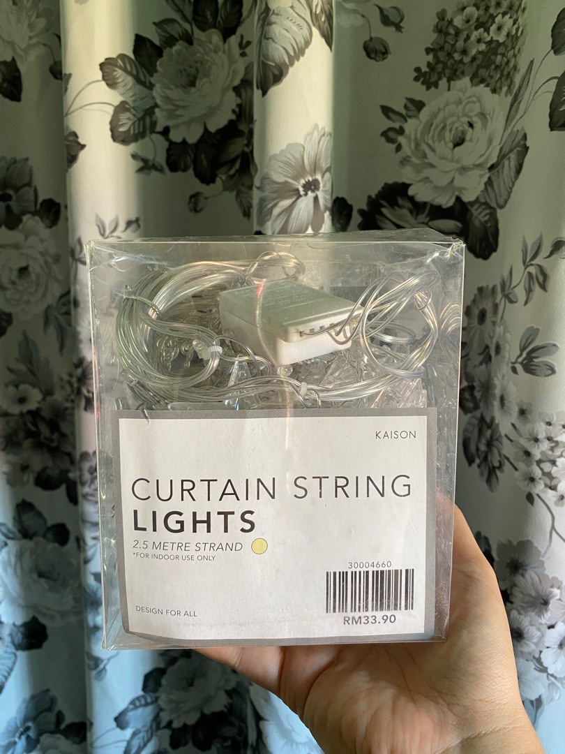 KAISON CURTAIN LIGHT STRING, Furniture & Home Living, Home Improvement ...
