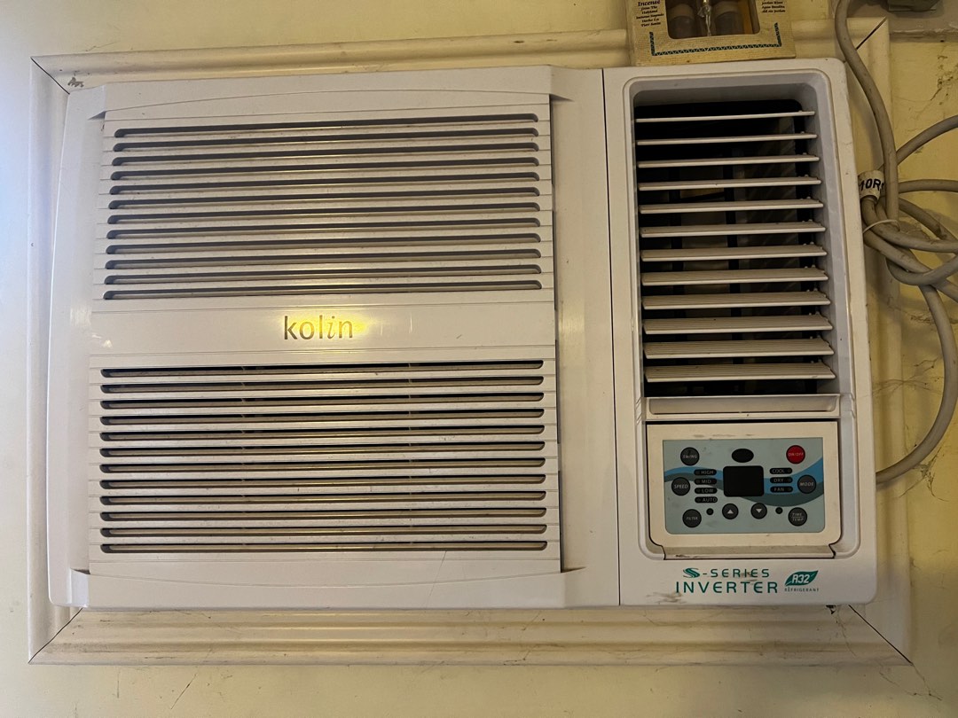 Kolin Inverter Window Type Aircon 1hp, TV & Home Appliances, Air ...
