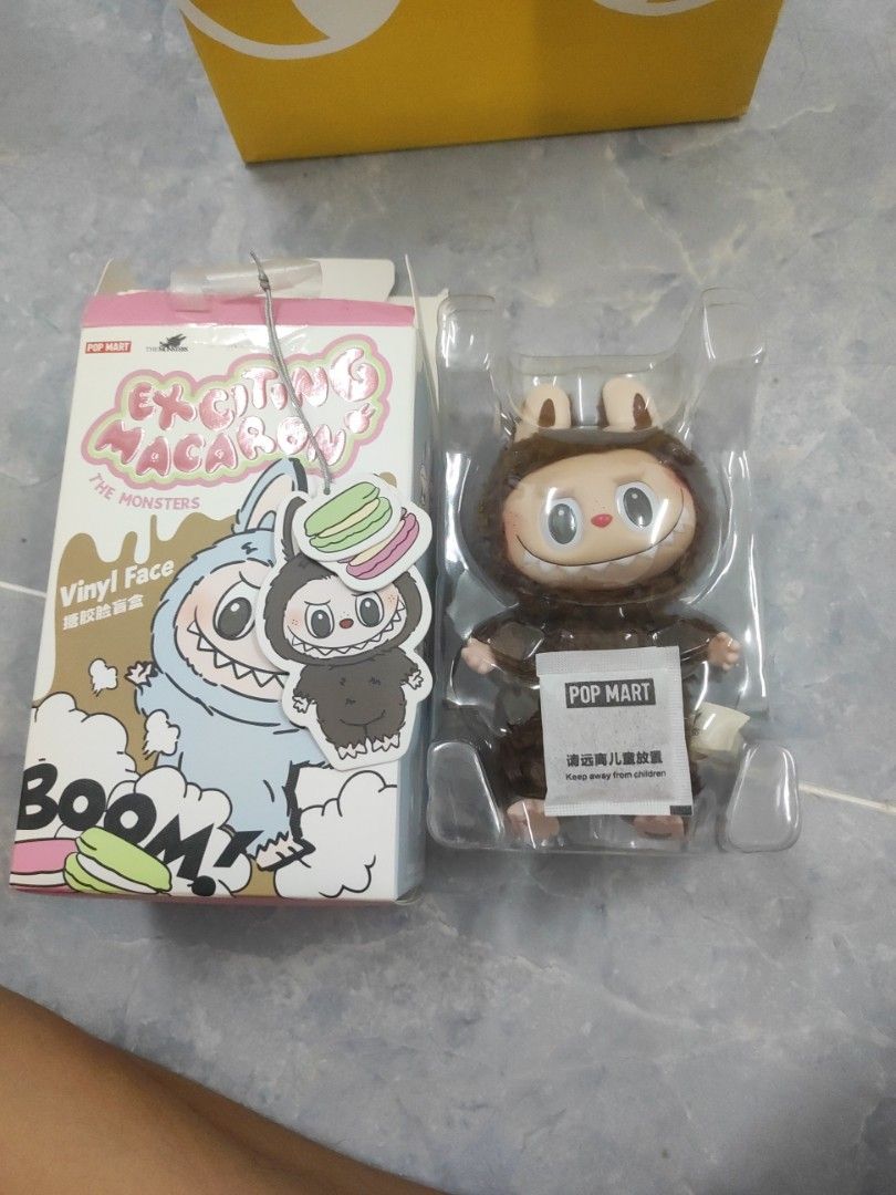 LABUBU Heart-beating Macaron Vinyl Face Blind Box POPMART Bubble ...