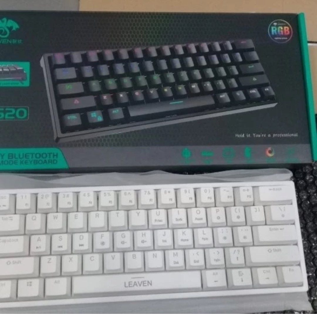Leaven K620 Keyboard Gaming Mechanical RGB, Elektronik, Bagian Komputer ...