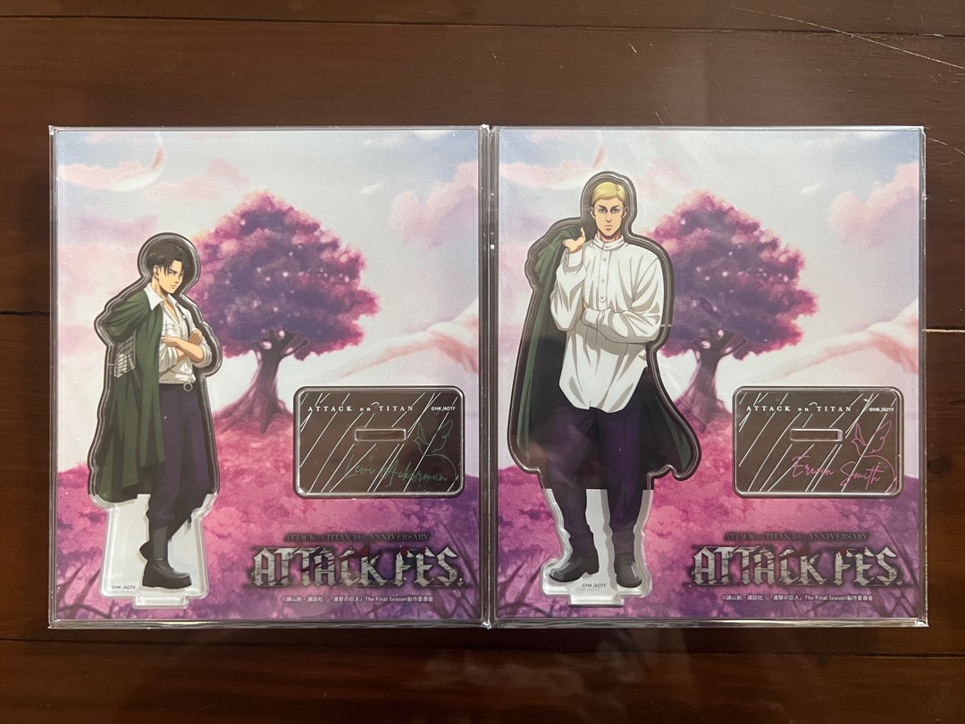 Levi Ackerman Erwin Smith Acrylic Stand ATTACK FES attack on titan ...
