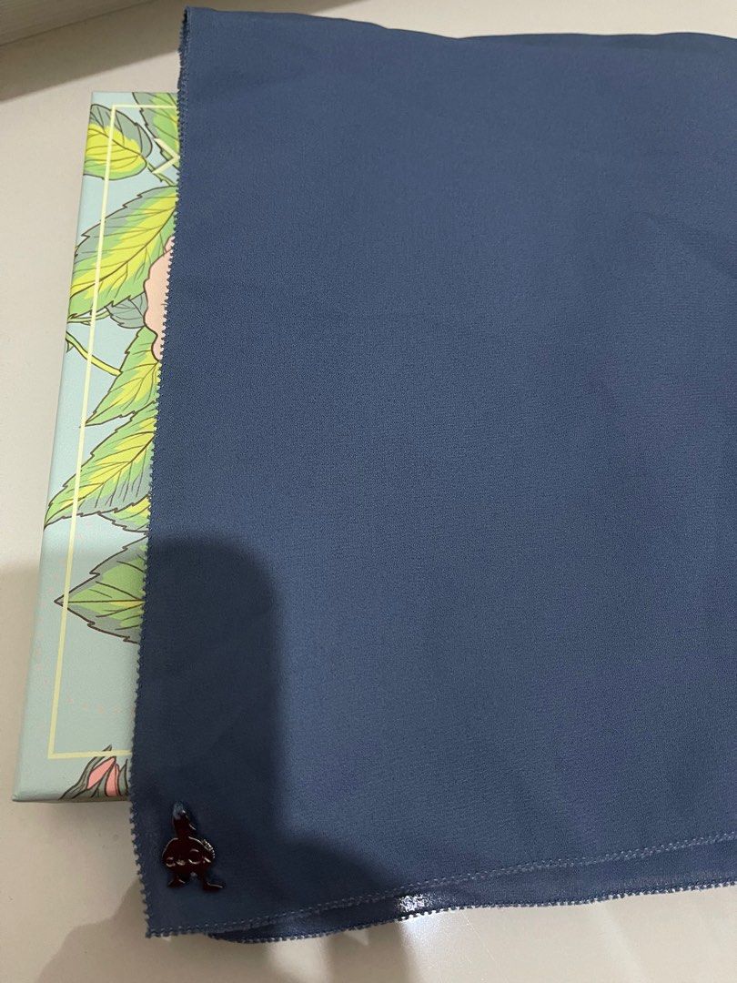 Likely New Duck scarves square in light blue color, Women's Fashion ...