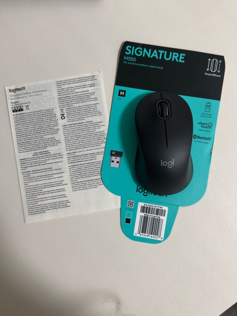 Logi M550 Signature with Bluetooth & Usb, Computers & Tech, Parts ...