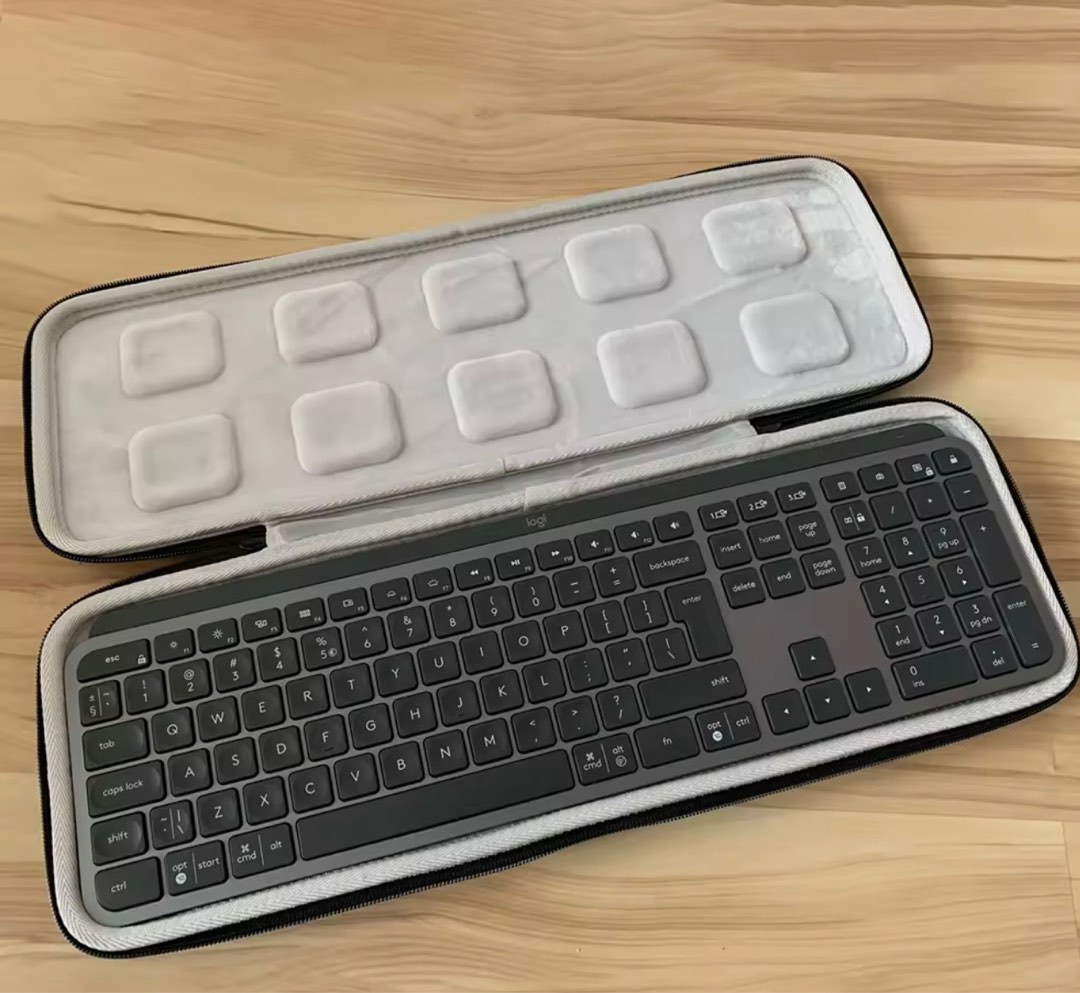 Logitech MX Keys Advanced Illuminated Wireless Keyboard w/ Carrying ...