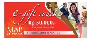 Voucher MAP Pecahan Rp. 100rb., Tiket & Voucher, Kartu Hadiah & Voucher ...