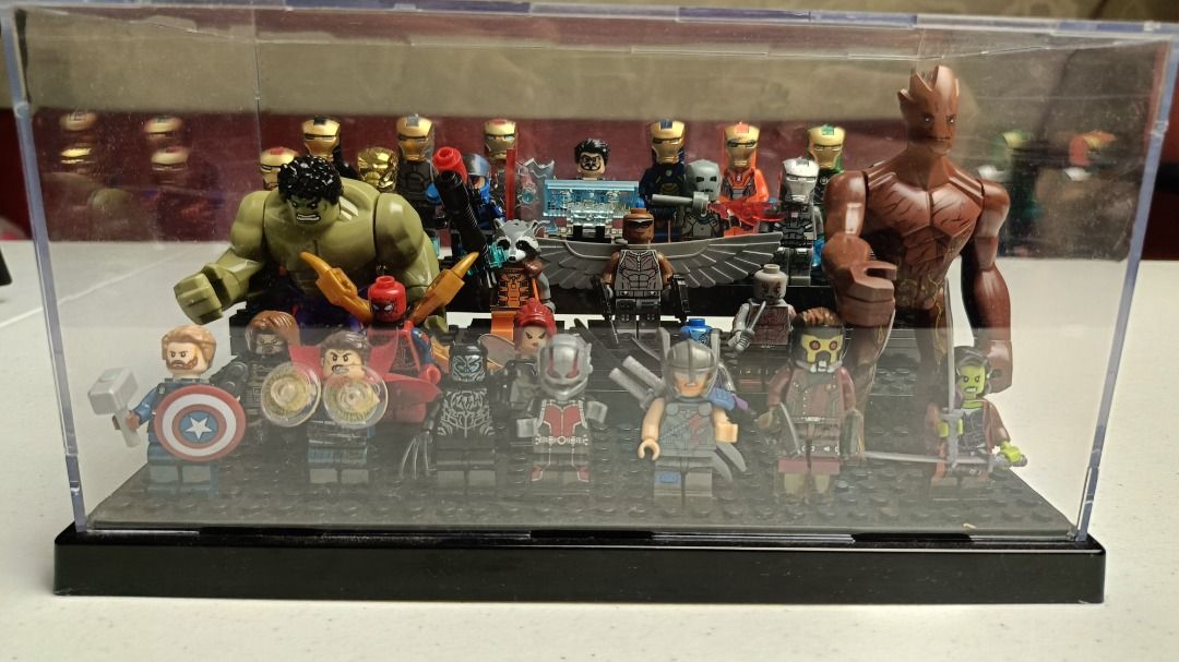 Marvel Avengers Iron man Spiderman Groot Superheroes Minifigures ...