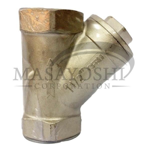Meisons SS Wye Strainer 1-1/2" x 800# Threaded CF8M Stainless Y ...