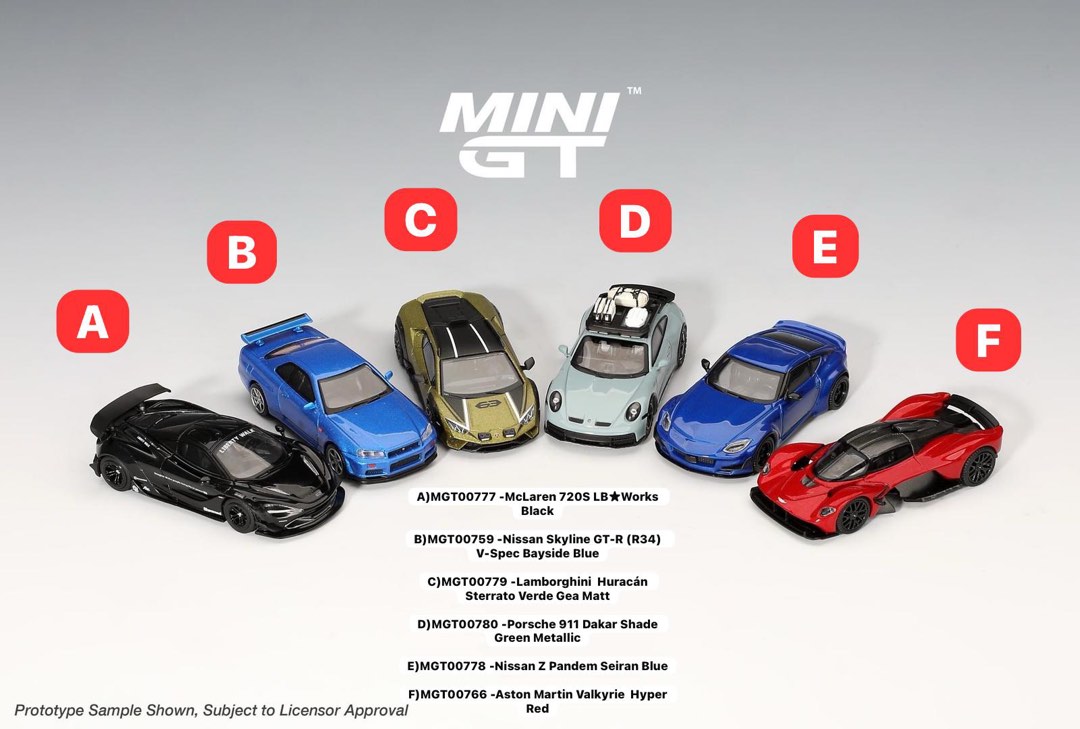 Minigt MINI GT 777 McLaren 720S LB Works 759 Nissan Skyline GTR R34 779 ...