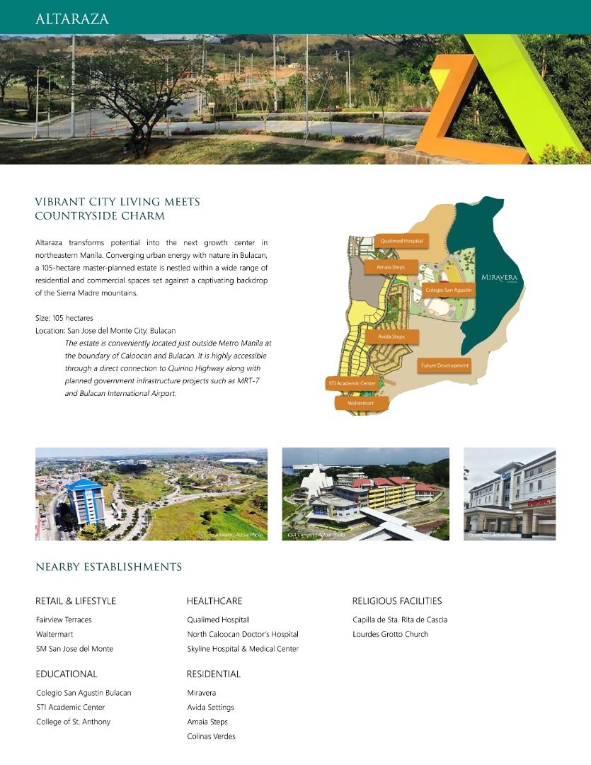 Miravera at Altaraza, Greenview, 850 Sqm., San Jose Del Monte, Bulacan ...