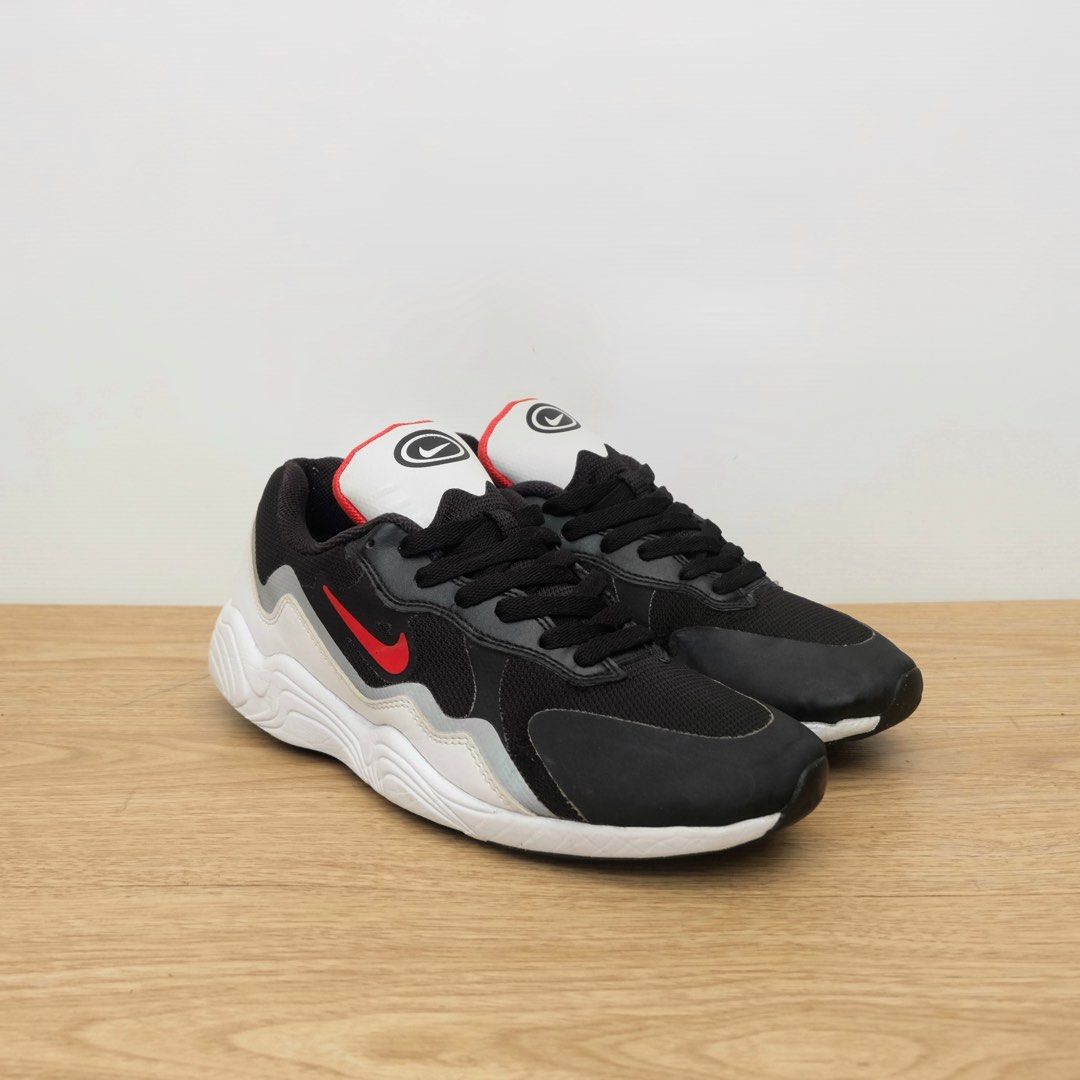 Nike Alpha Lite Black University Red White, Fesyen Pria, Sepatu ...