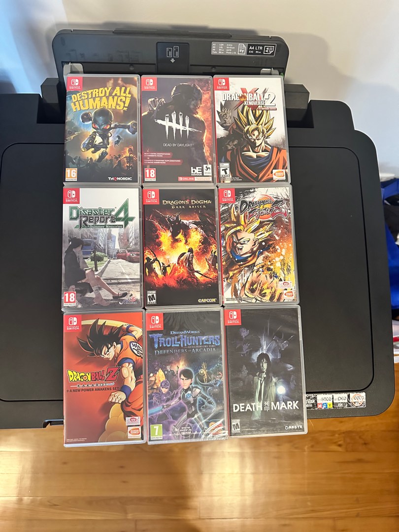 Nintendo Switch game Destroy all humans / Dead by daylight / Dragonball Xenoverse 2 / Disaster ...