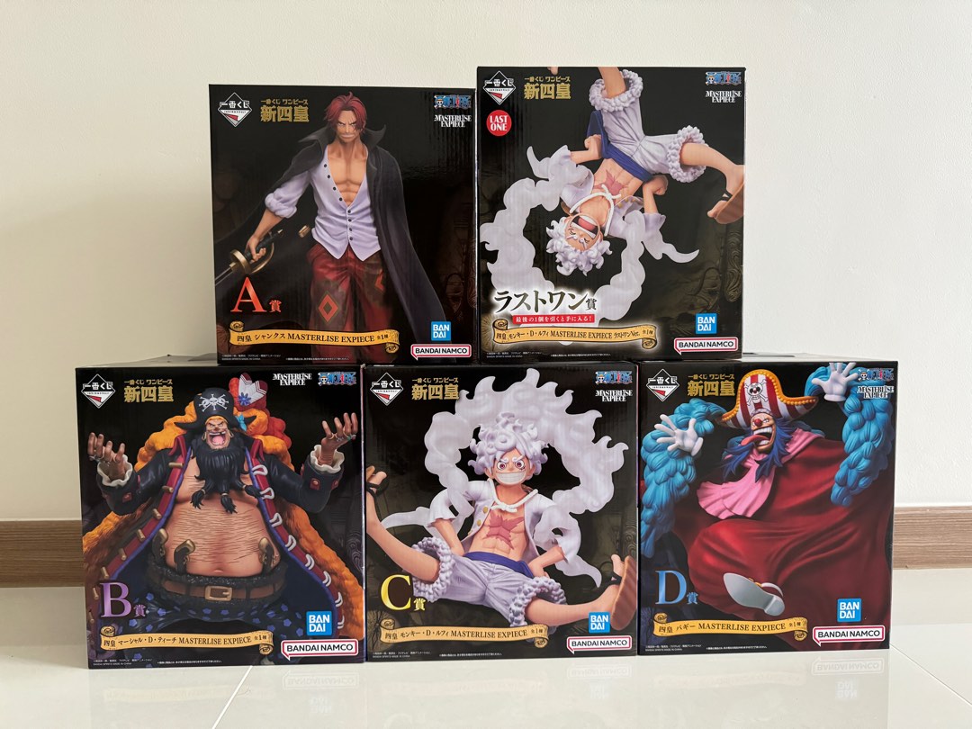 One Piece Ichiban Kuji New Yonko 4 Four Emperors Bandai Masterlise ...