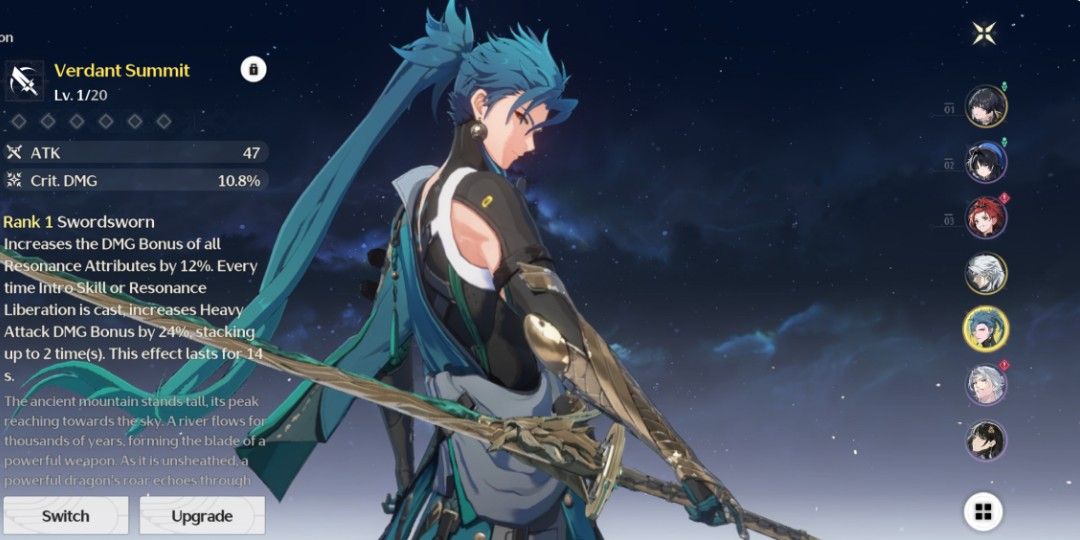 [sea] [promo price] wuthering waves calcharo + jiyan + signature weapon ...