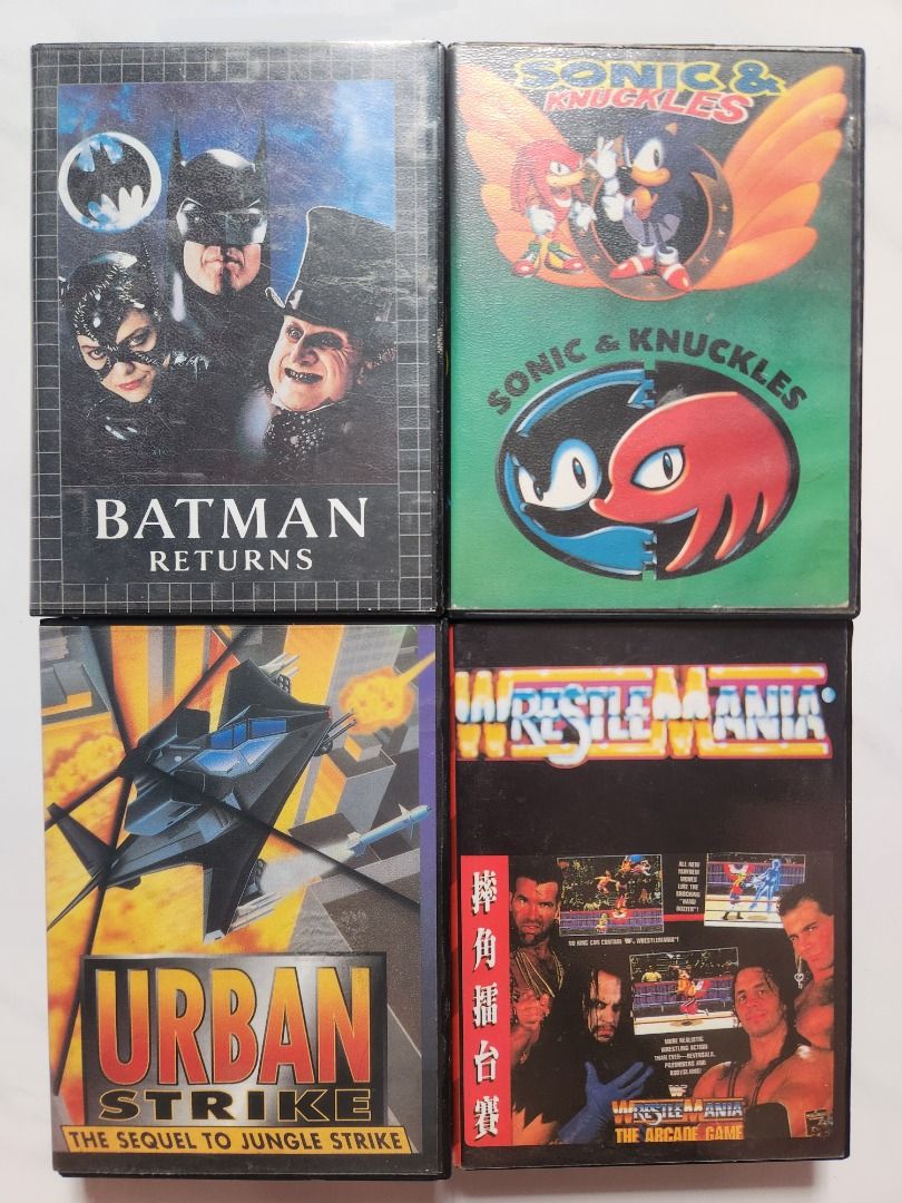 Sega Mega Drive MD 3rd Party Batman Returns , Sonic & Knuckles , Urban ...