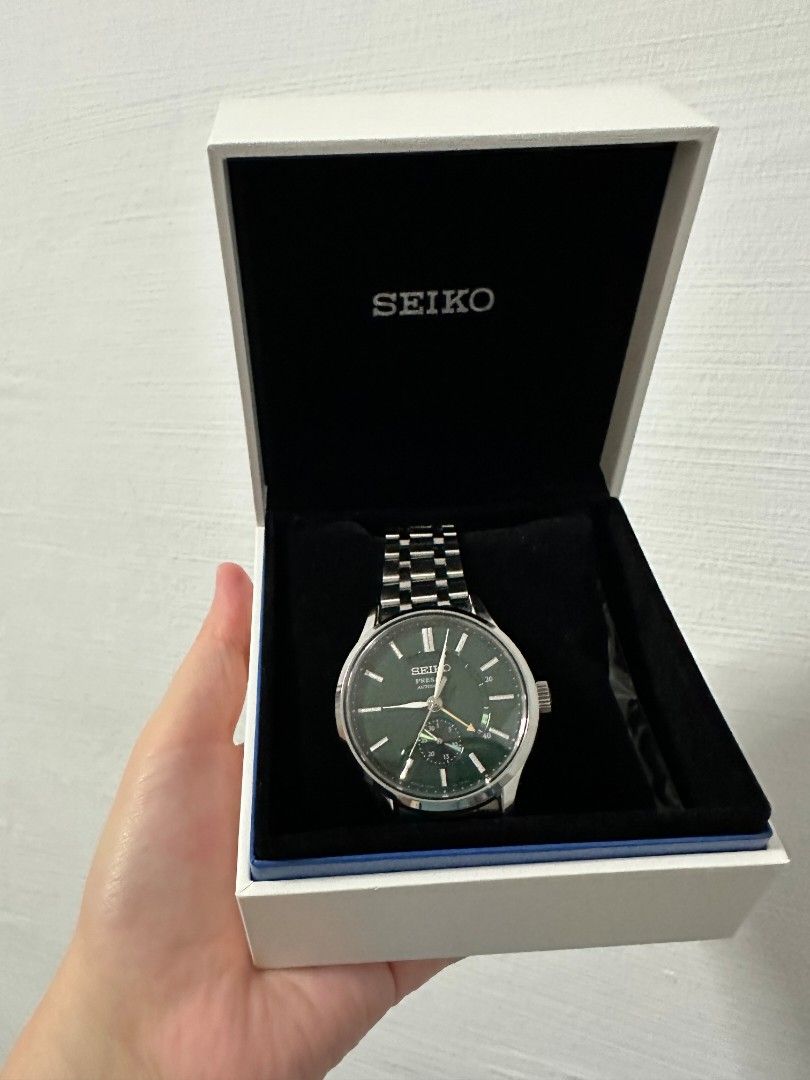 SEIKO PRESAGE GREEN EMERALD COCKTAIL SSA397J1, Men's Fashion, Watches ...
