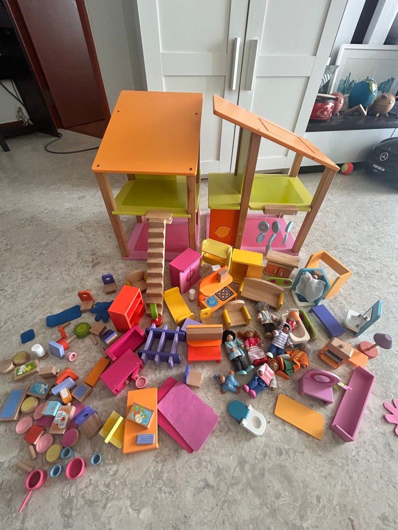 Sevi wooden toy house, Hobbies & Toys, Toys & Games on Carousell