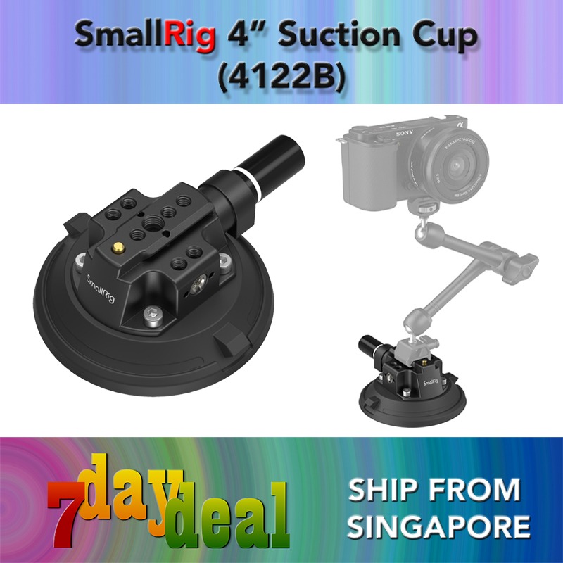 SmallRig 4″ Suction Cup Camera Mount (4122B), Photography, Photography ...
