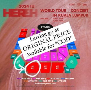 IU Concert 9/6 Sunday VVIP, Tickets & Vouchers, Event Tickets on Carousell