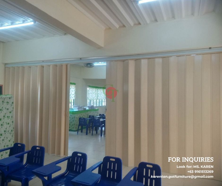 Two-way Accordion Door (PVC) | Partition., Furniture & Home Living ...