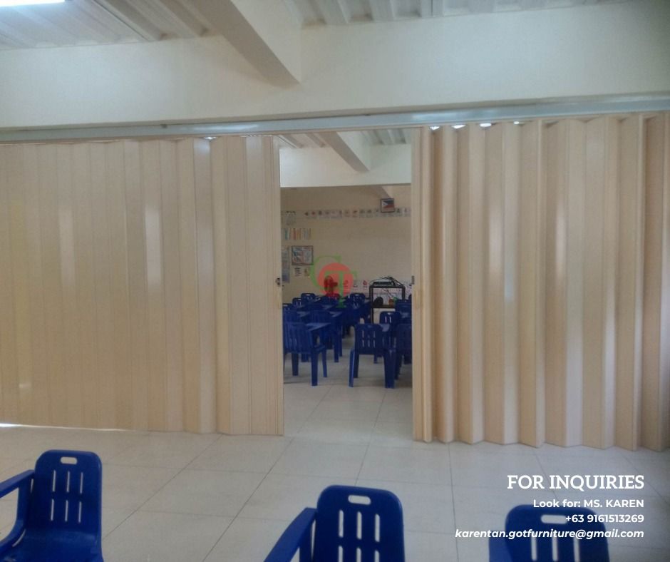 Two-way Accordion Door (PVC) | Partition., Furniture & Home Living ...