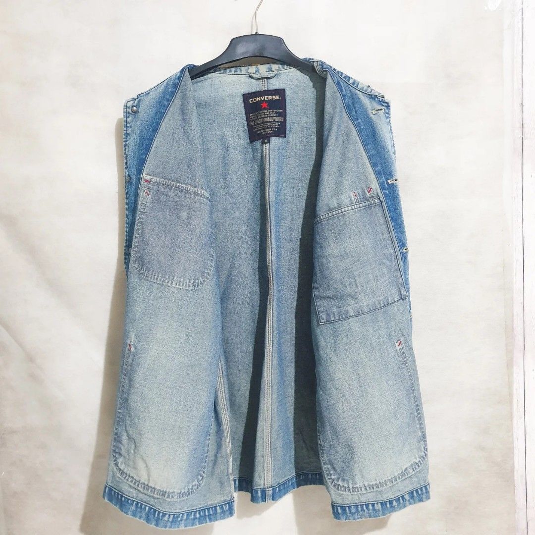 Vintage CONVERSE Work Chore Denim Jacket | Work Jacket | Chore Jacket ...
