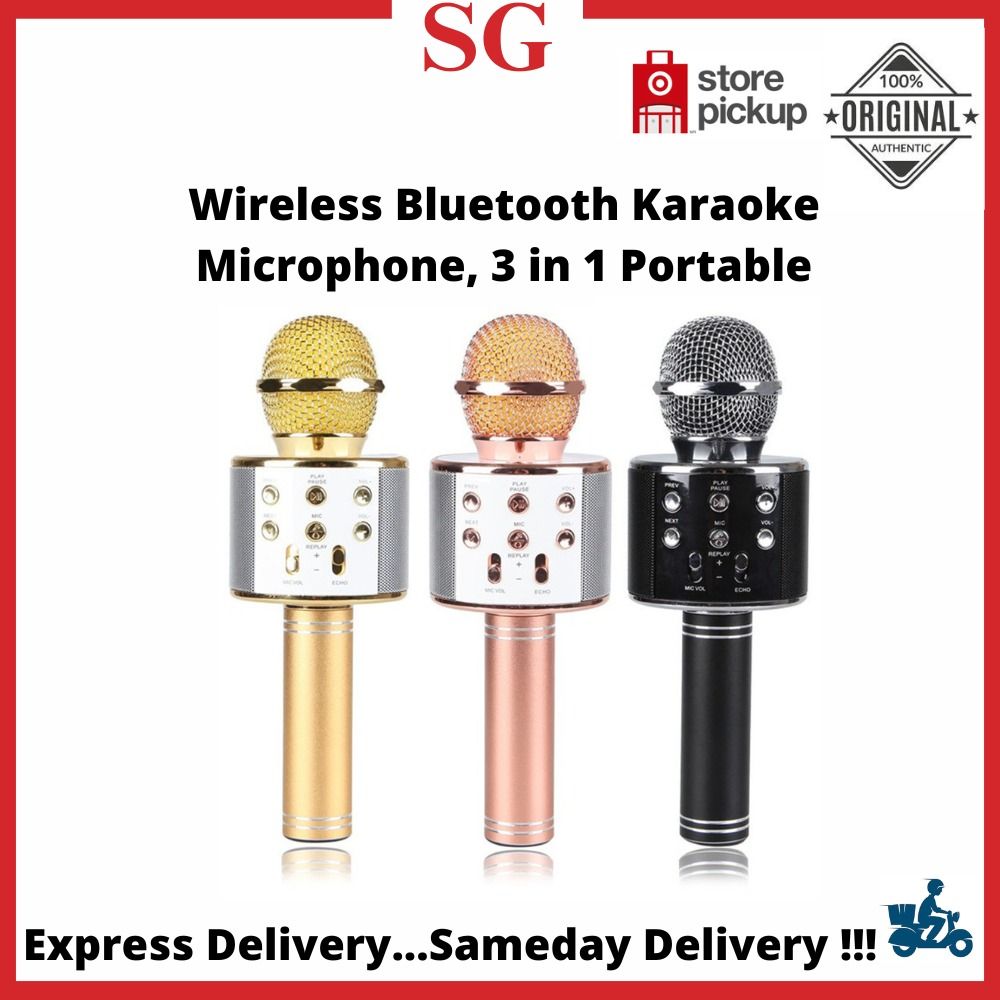 Wireless Bluetooth Karaoke Microphone,3 in 1 Portable | Express ...