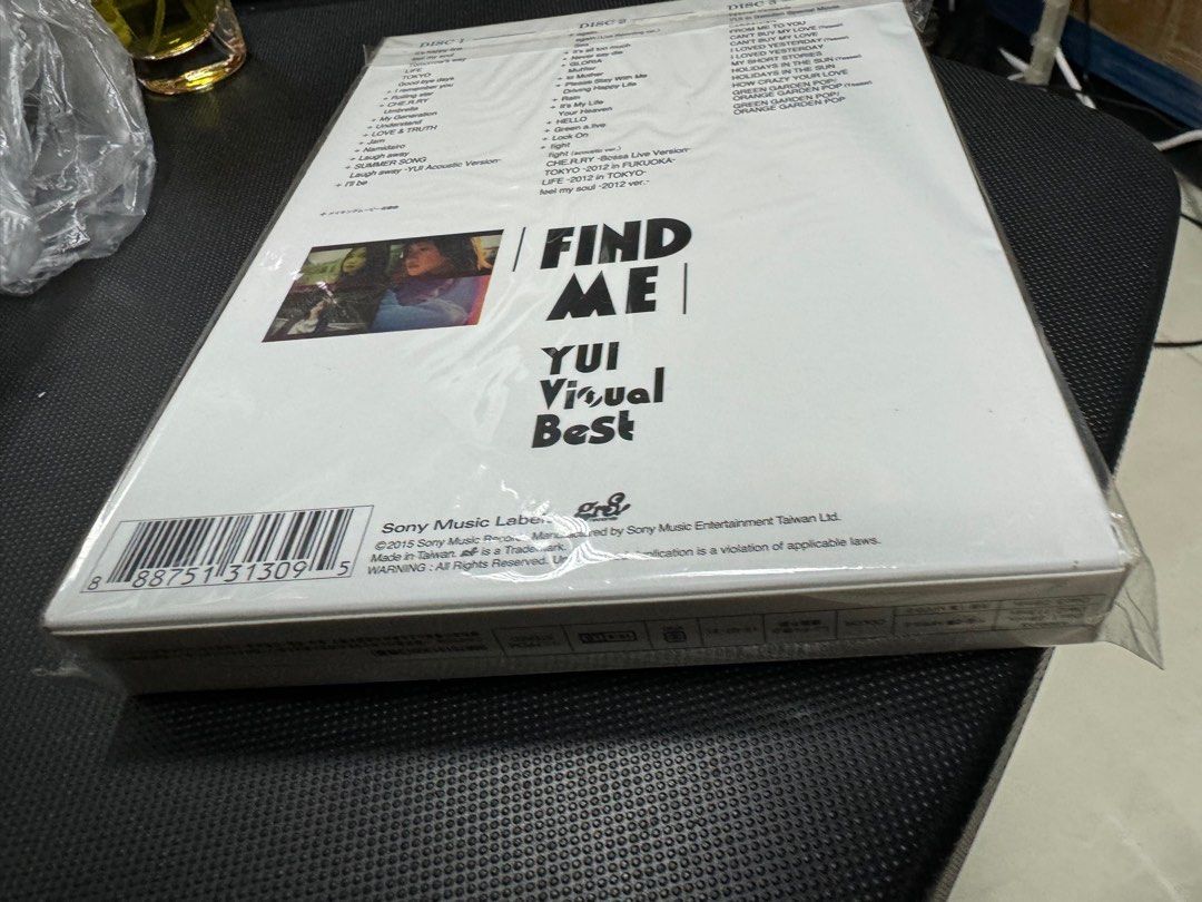 YUI FIND ME YUI Visual Best 3DVD 台灣版 絕版，全新未開封使用 日本創作才女 YUI 睽達三年的最新發行 收錄 ...