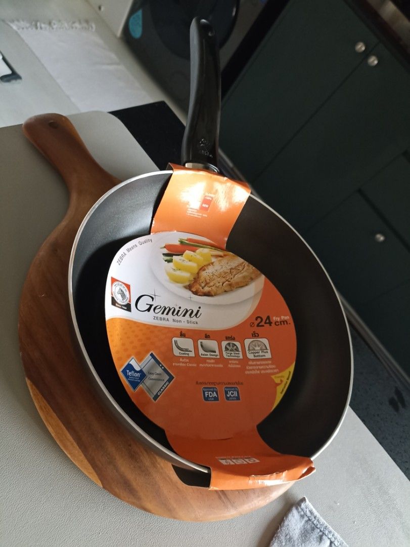 Zebra 24cm Non Stick Fry Pan Gemini (Made in Thailand), Furniture ...