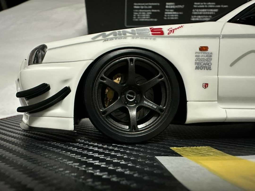 1/18 Make up IDEA Mines Nissan Skyline GT-R R34 with Rays Wheel not autoart kyosho, Hobbies ...