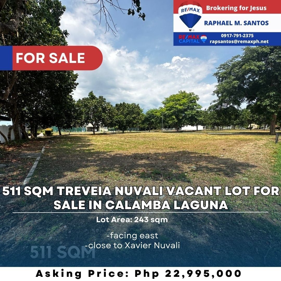 511 sqm Treveia Nuvali Vacant Lot for Sale in Calamba Laguna, Property ...