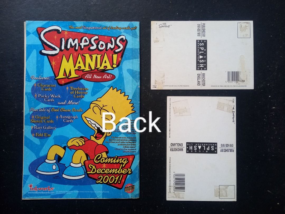 #66 The Simpsons comics + 2 postcards, Hobbies & Toys, Books ...