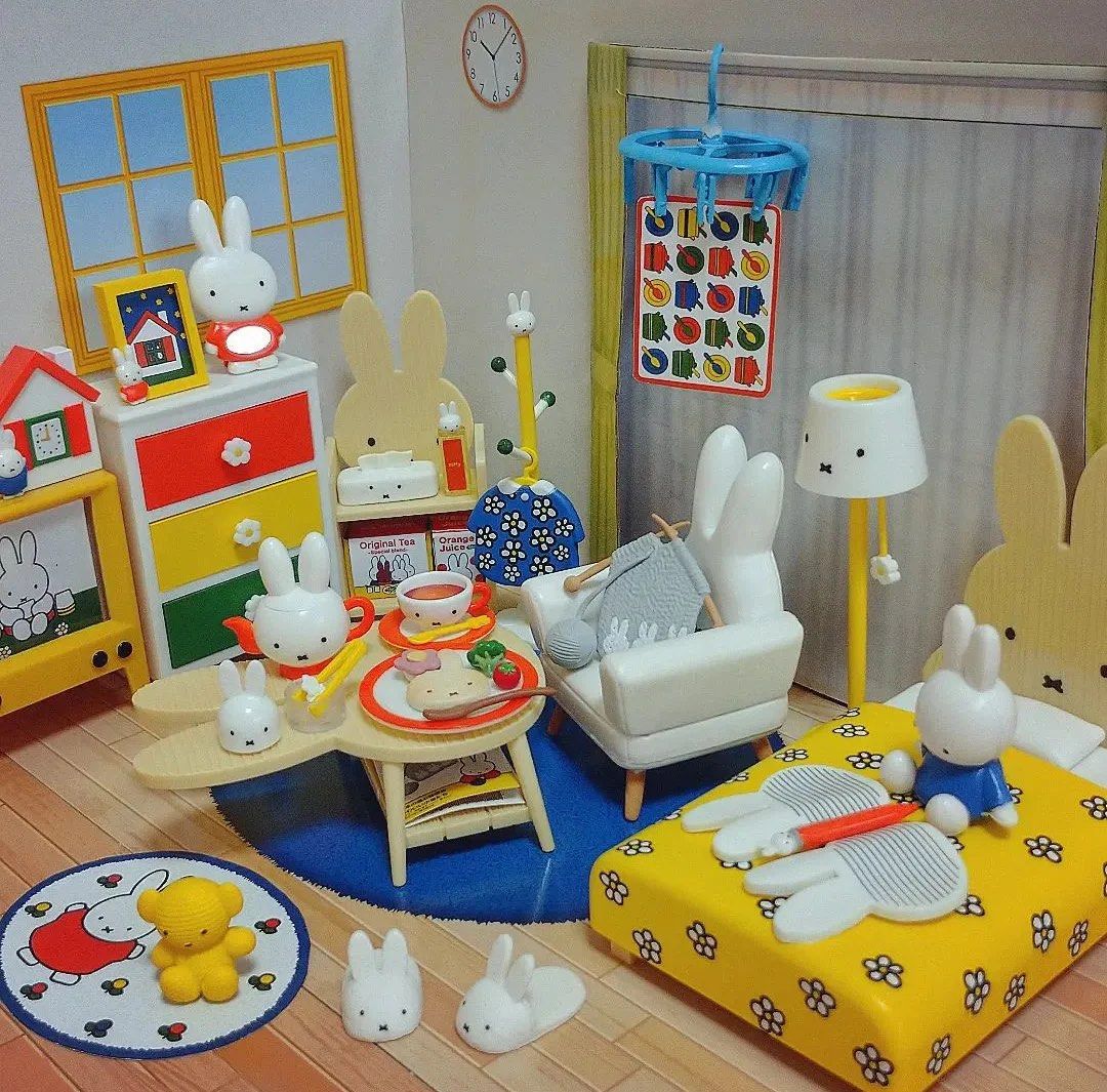 【全新】 日本 Re-MeNT Miffy Room - Miffy的生活 (全8種類) 米菲部屋微型家居擺設 示範單位盒玩 全套一Set 8 ...