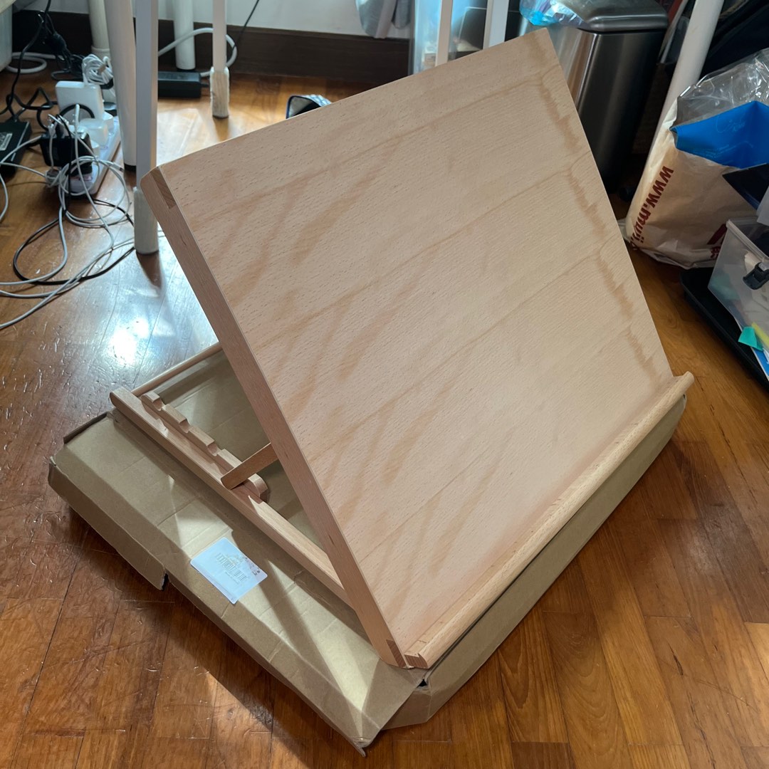 Adjustable Wood Desk Table Easel, Hobbies & Toys, Stationery & Craft ...