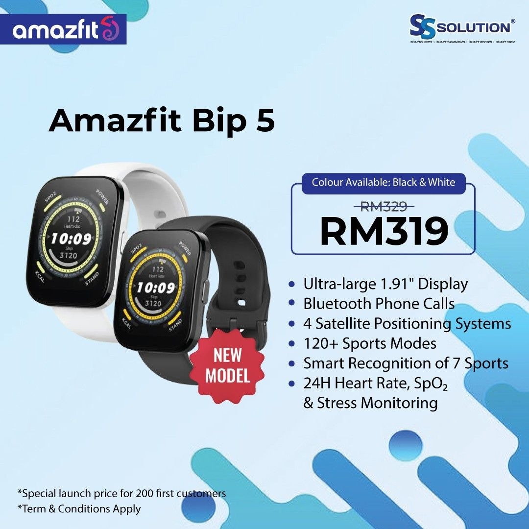 AMAZFIT BIP 5, Mobile Phones & Gadgets, Wearables & Smart Watches on ...