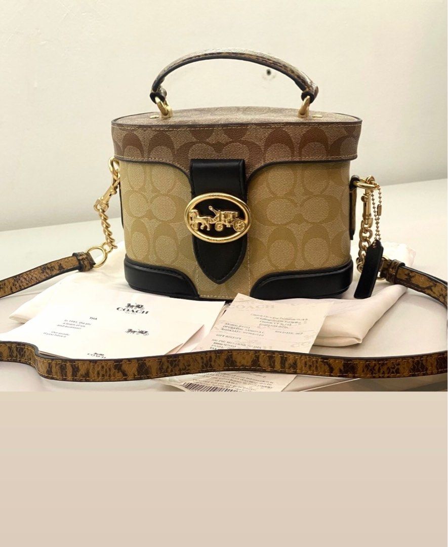 Authentic Coach vanity fullset, Barang Mewah, Tas & Dompet di Carousell