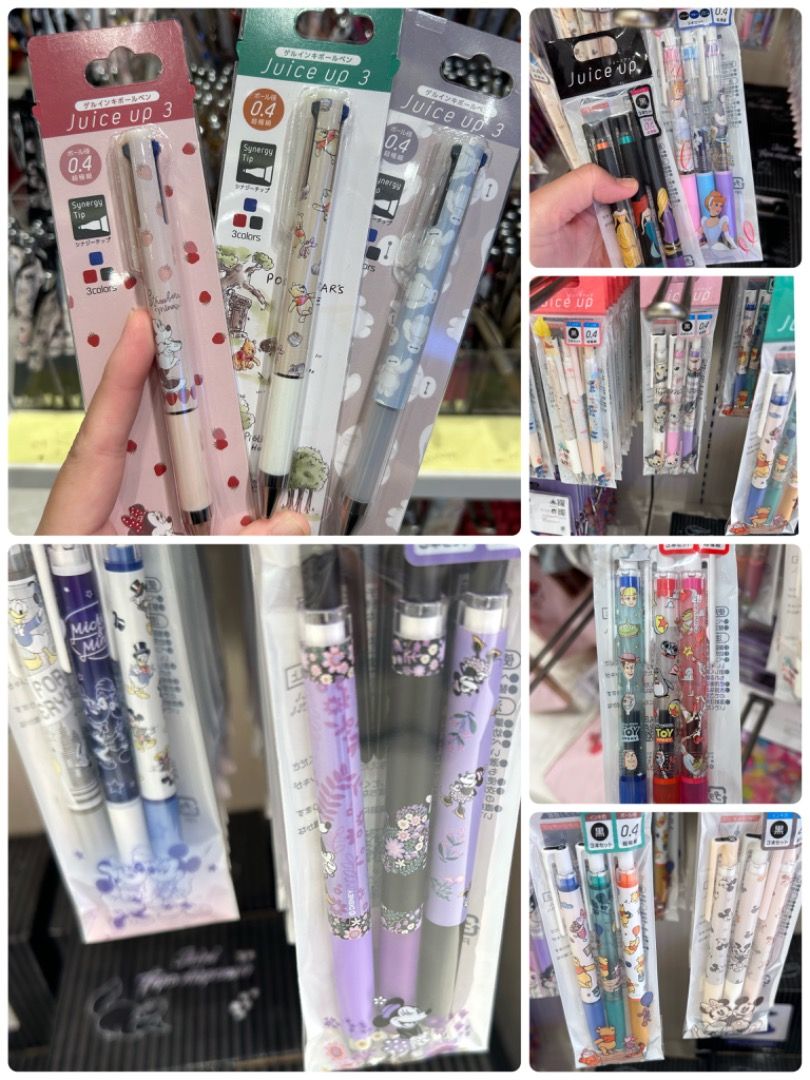 Authentic Disney store Japan Pen Winnie the Pooh bear Mickey Minnie ...