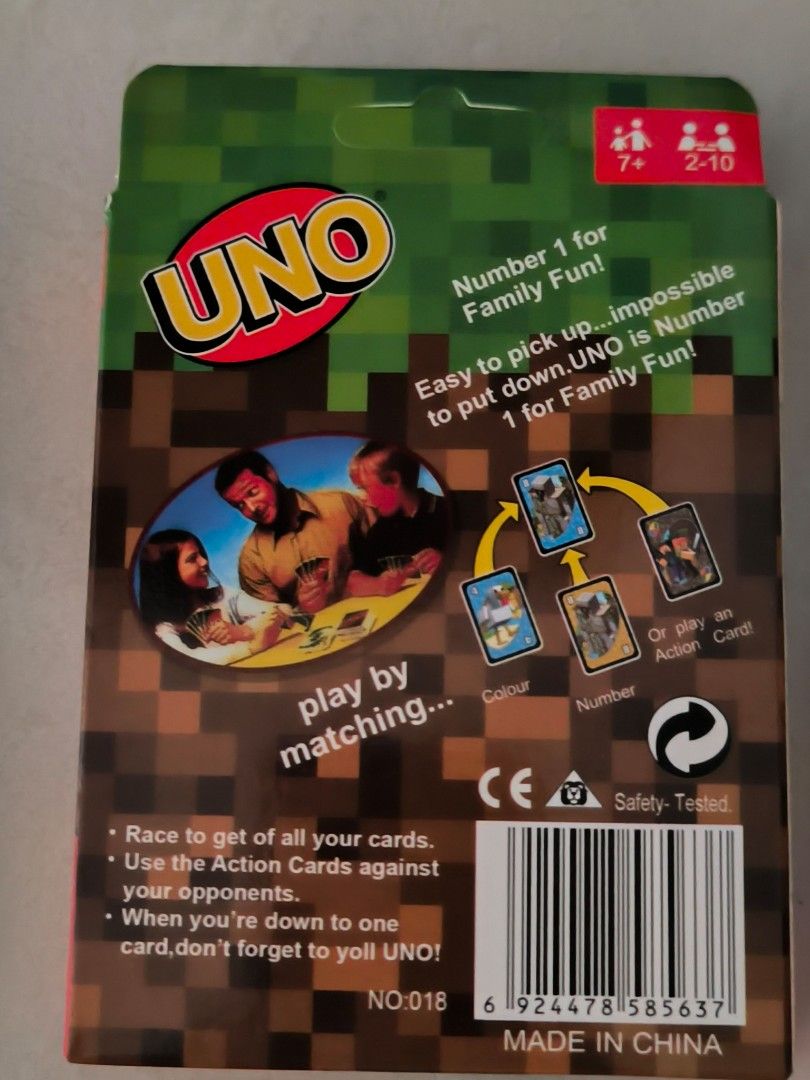 Brand New Uno Cards (Available in Super Mario/Pokemon/Minecraft/Paw ...