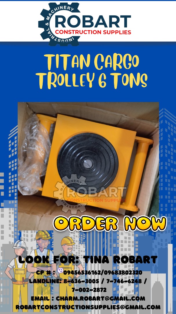 Cargo Trolley 6 tons, Commercial & Industrial, Construction & Building ...
