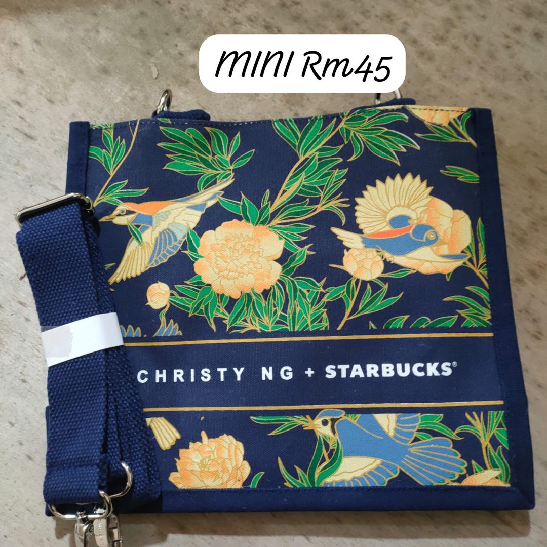 CHRIST NG X STARBUCKS CNY NAVY BLUE, Women's Fashion, Bags & Wallets ...