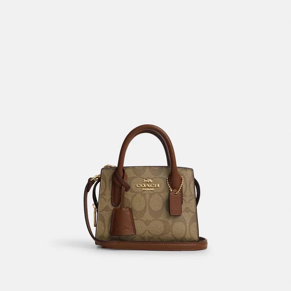 Coach Andrea Mini Carryall in Signature Canvas, Luxury, Bags & Wallets ...