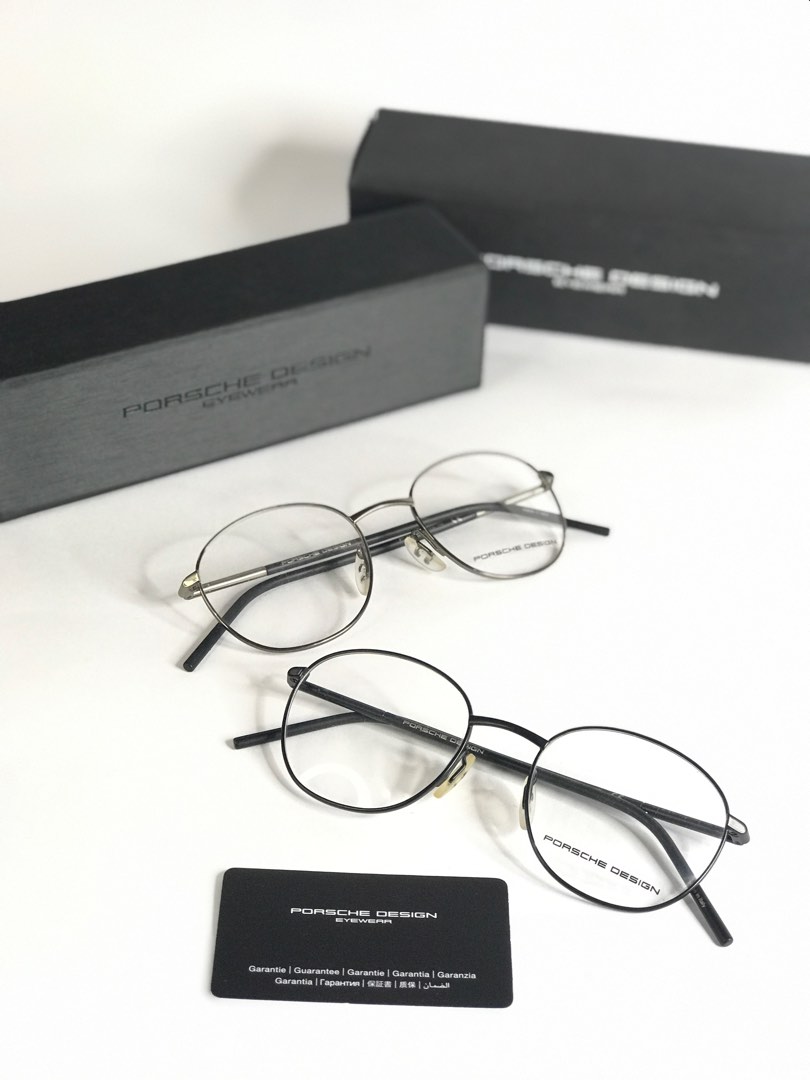 Frame Kacamata Original Porsche Design P8330 Round Glasses Titanium ...