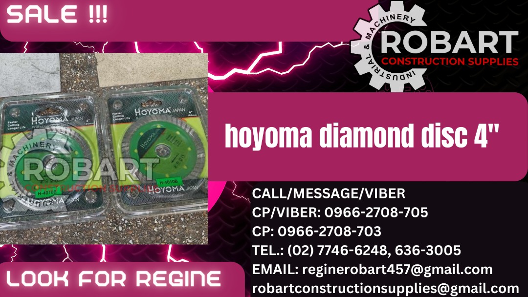 hoyoma diamond disc 4", Commercial & Industrial, Construction Tools ...