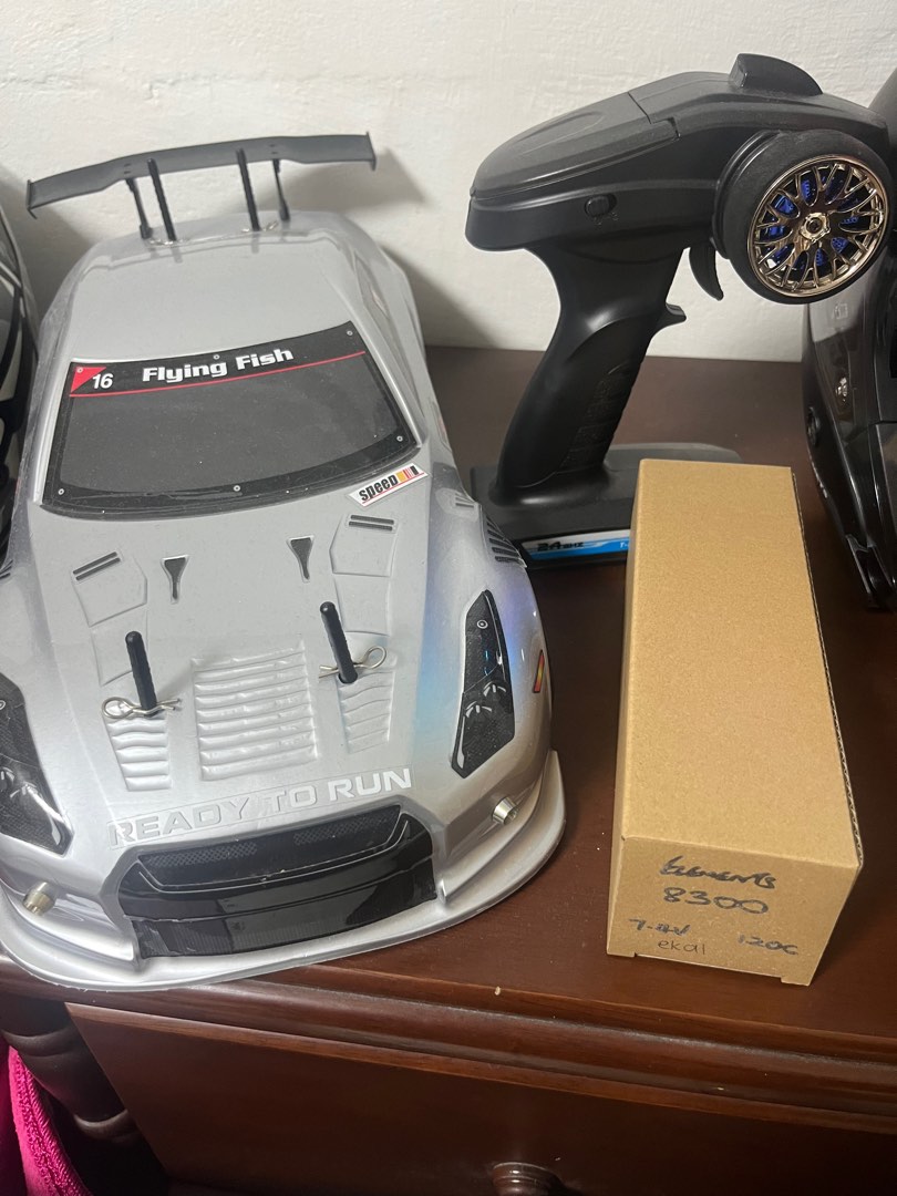 HSP RC Car 4wd 1:10 Electric Power On Road Racing 94123 FlyingFish 4x4 ...