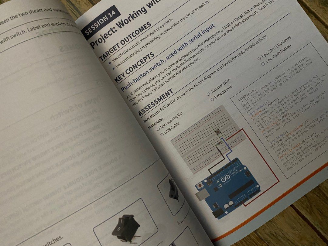 Introduction to arduino student handout ROBOTEK USED, Hobbies & Toys ...