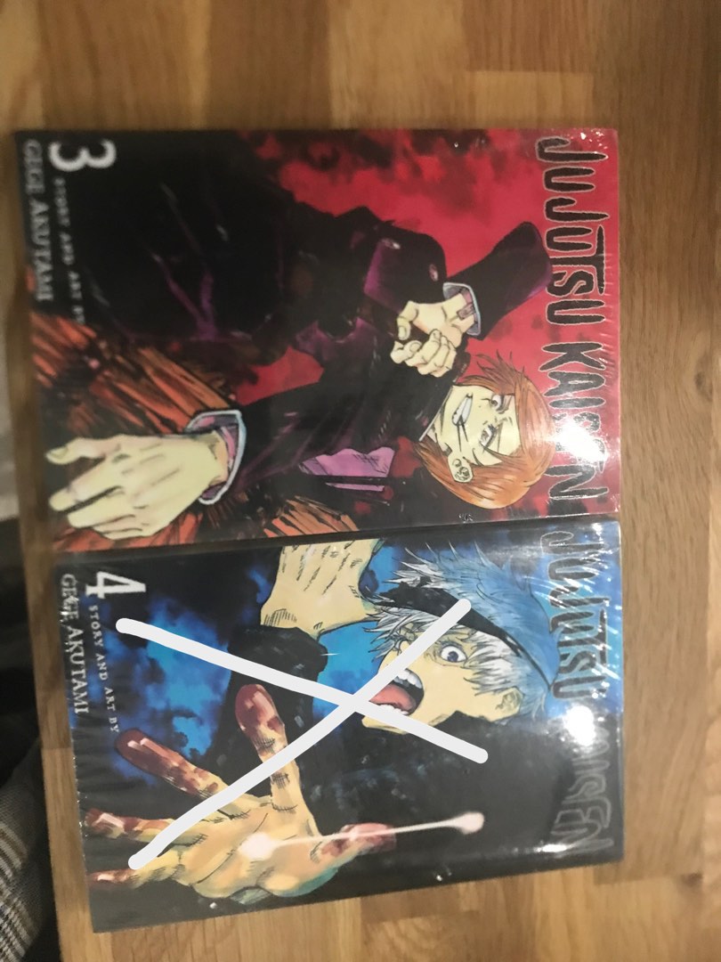 (JJK) Jujutsu Kaisen manga vol 3 - 4, Hobbies & Toys, Books & Magazines ...