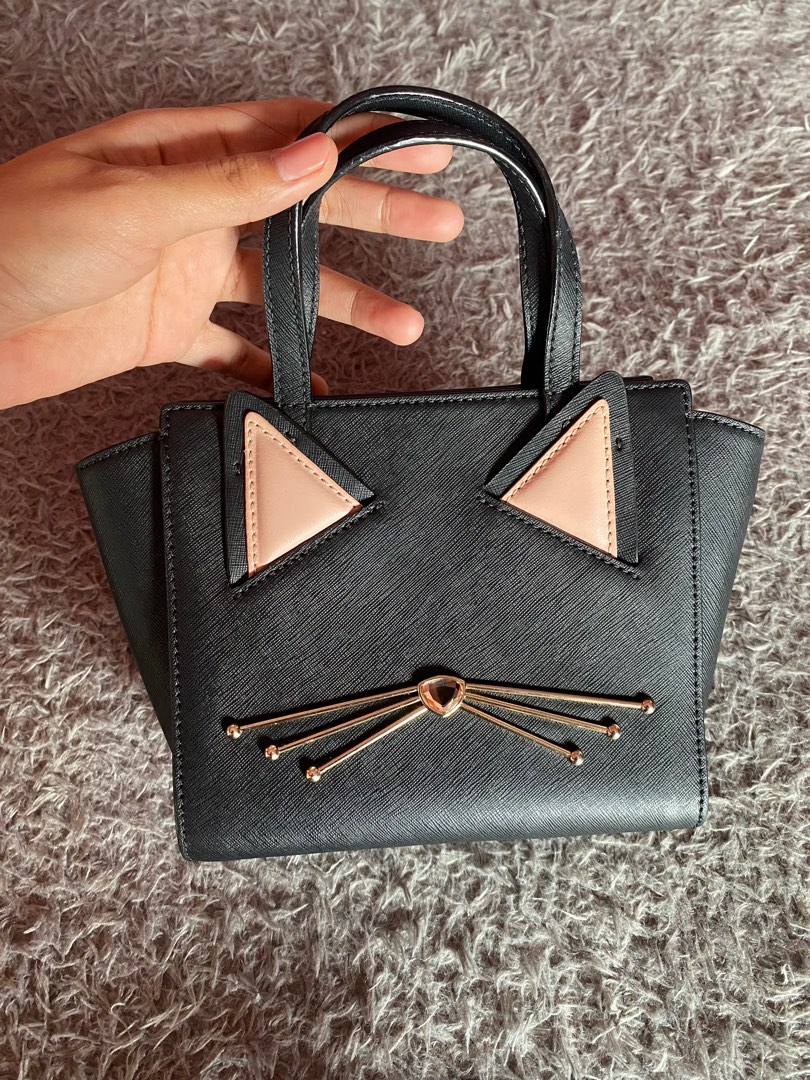 KATE SPADE Mini Hayden Cat, Barang Mewah, Tas & Dompet di Carousell